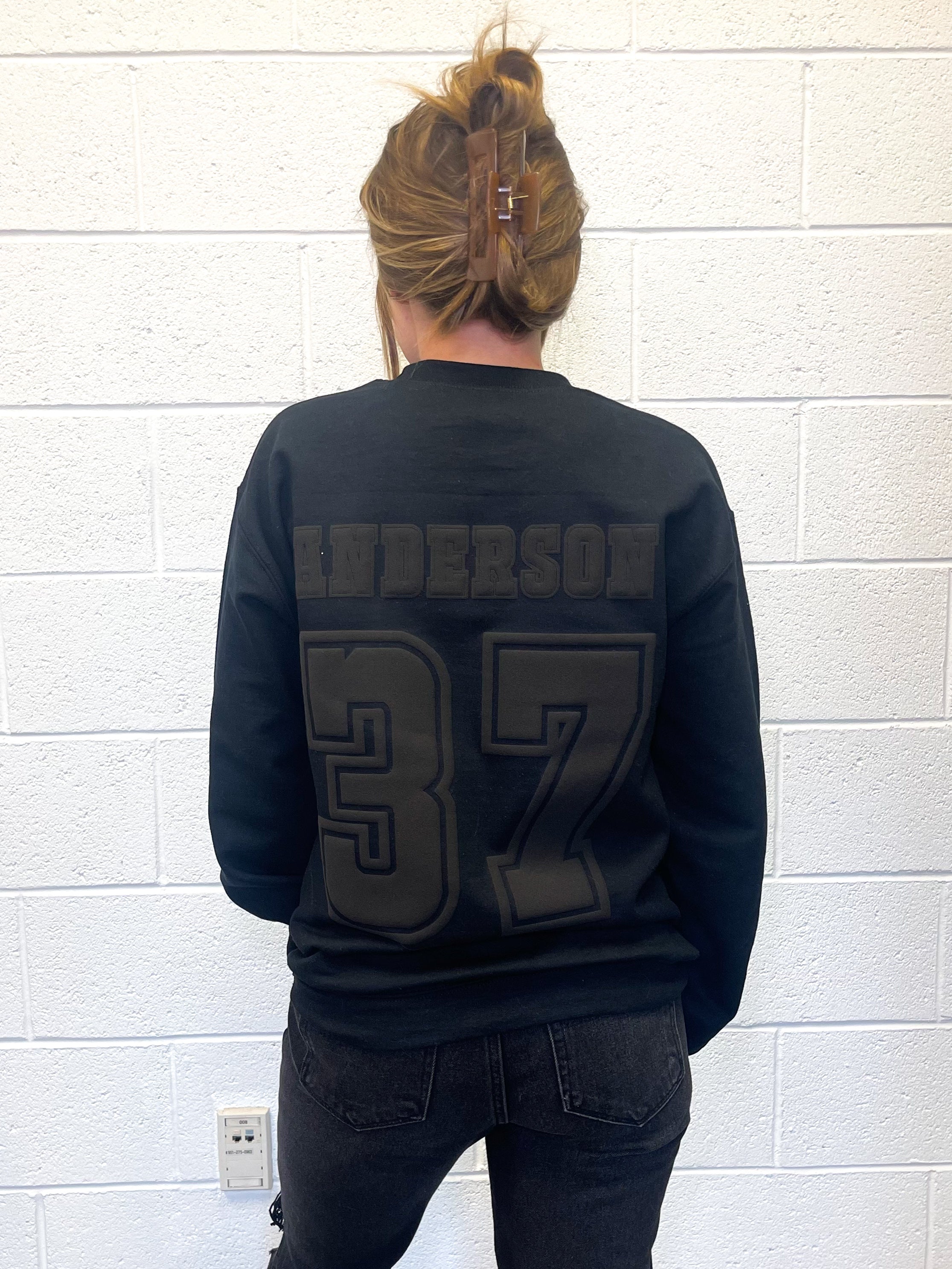 Custom Varsity Crewneck – Charlie Grey