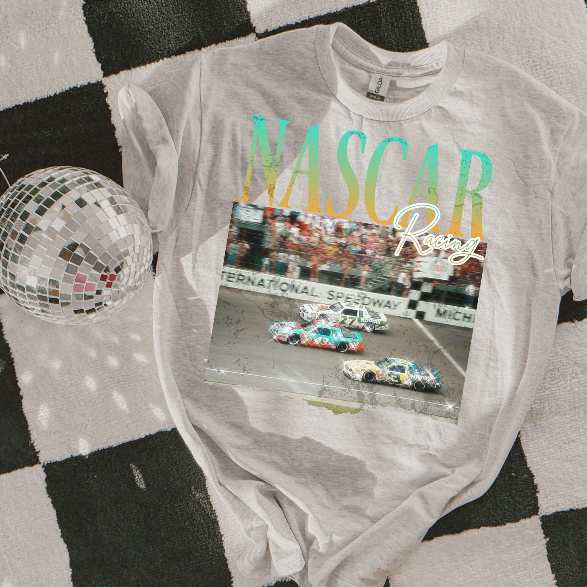 Vintage Raceway Tee – Charlie Grey